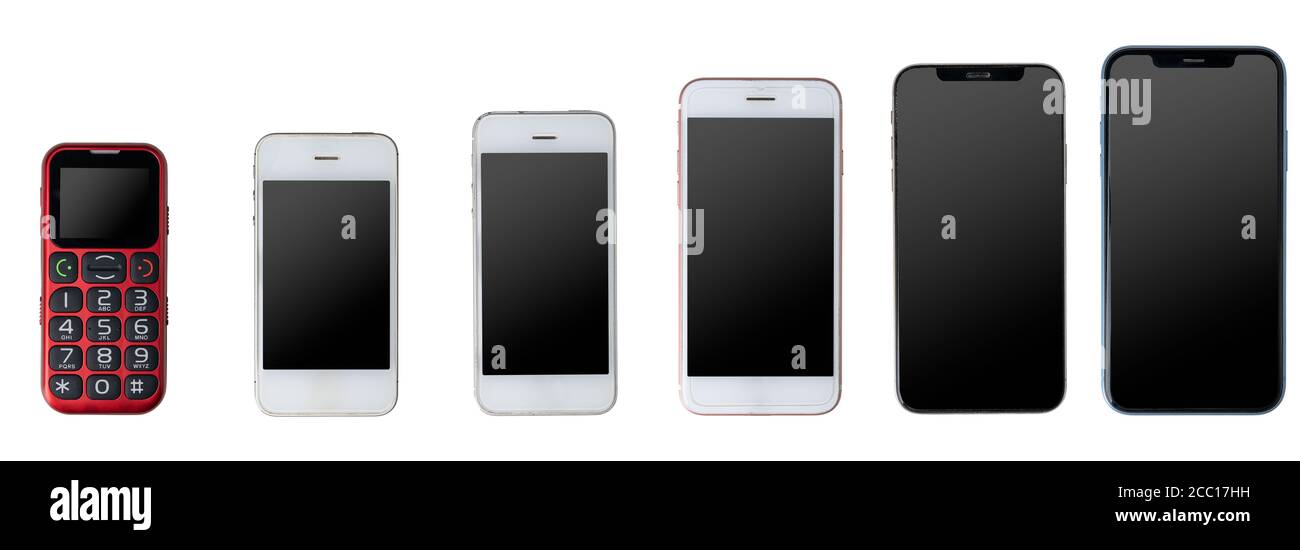 Phone evolution from cellphone to newest generation smartphone ...