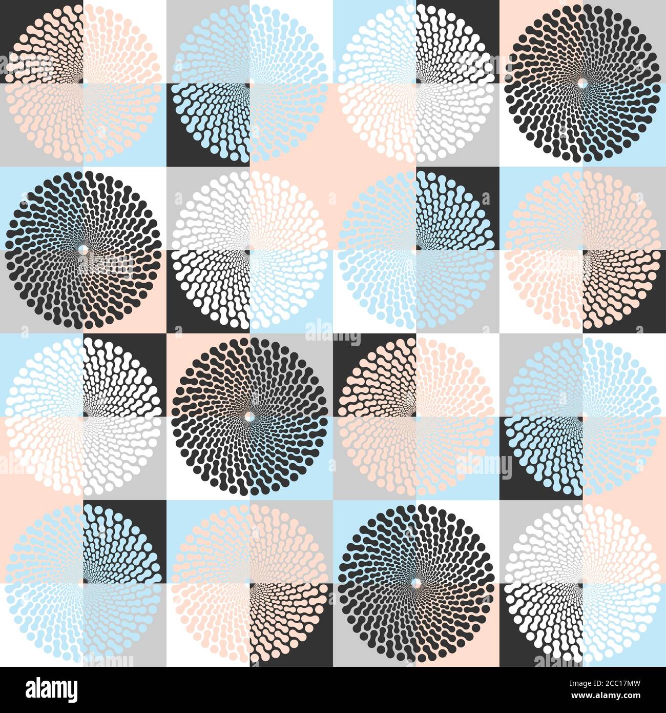 50s vintage pattern pale blue Stock Photo - Alamy