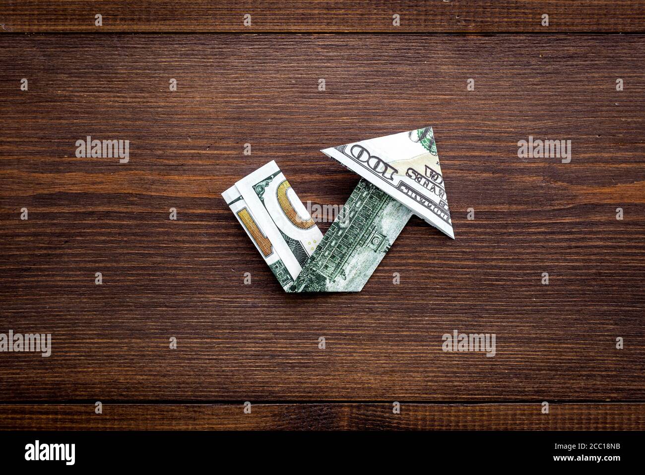 Dollar chart on wooden background. Currency trading concept Stock Photo ...