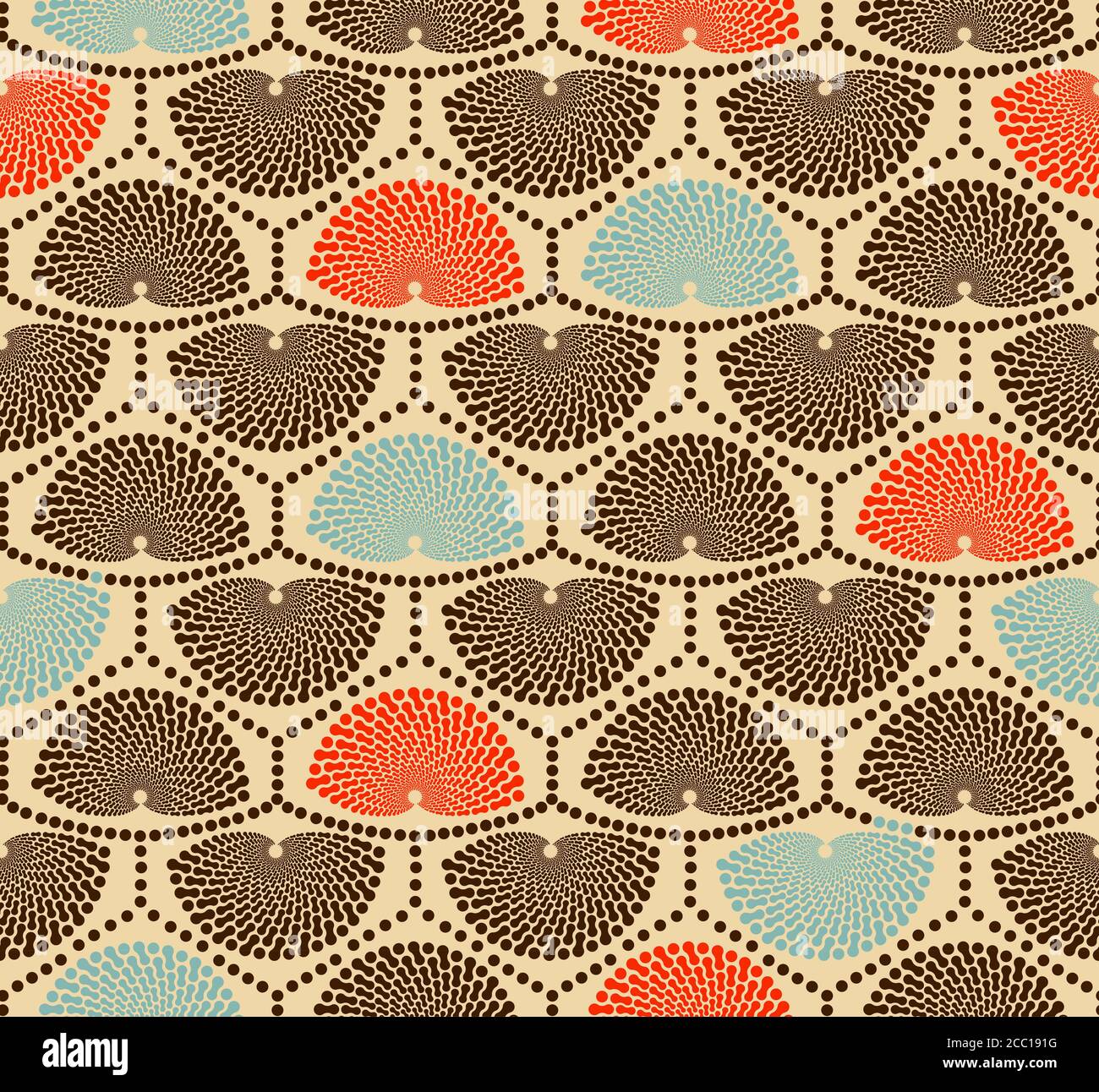 japanese pattern textile chains dots tradition shades Stock Photo - Alamy