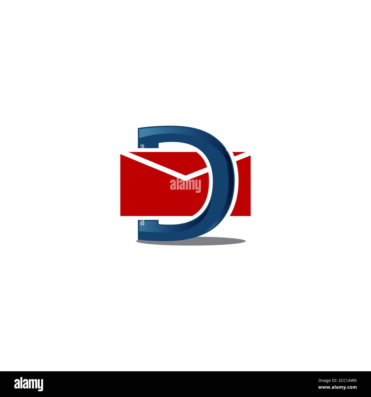 Modern design letter D symbol for element design. Technology design ...