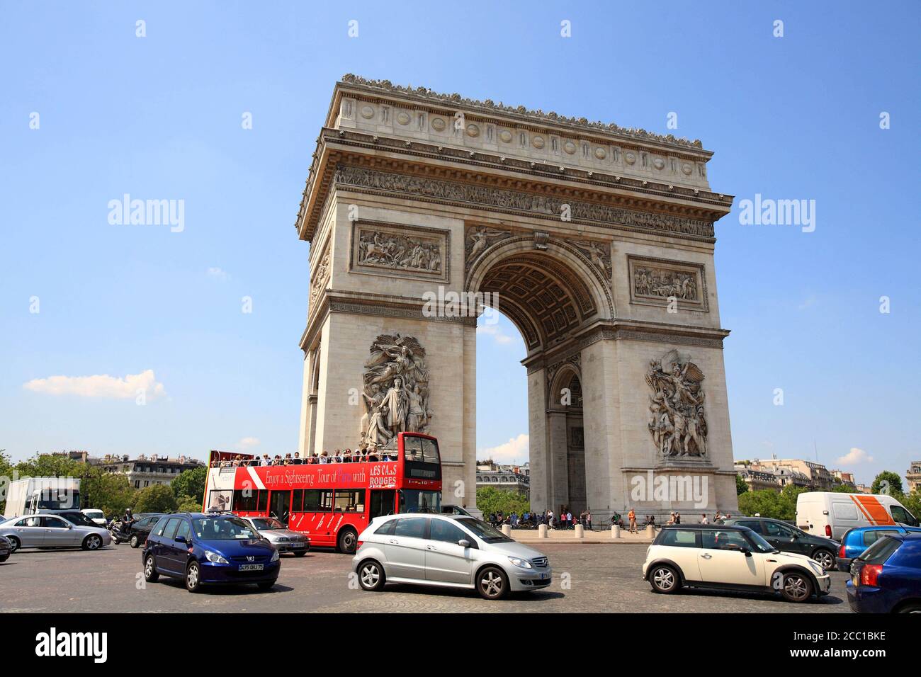 France, Paris, Arch of Triumph Stock Photo - Alamy