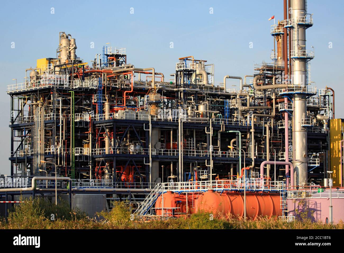 The Netherlands, South Holland, Rotterdam, oil refinery Stock Photo - Alamy