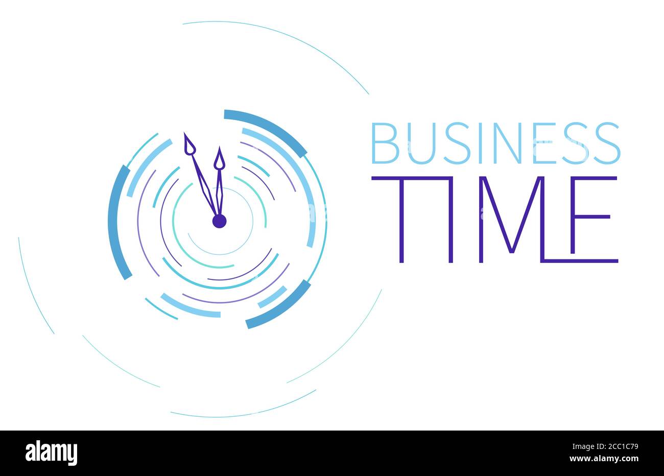 Time concept or clock business icon. Creative logotype design template ...