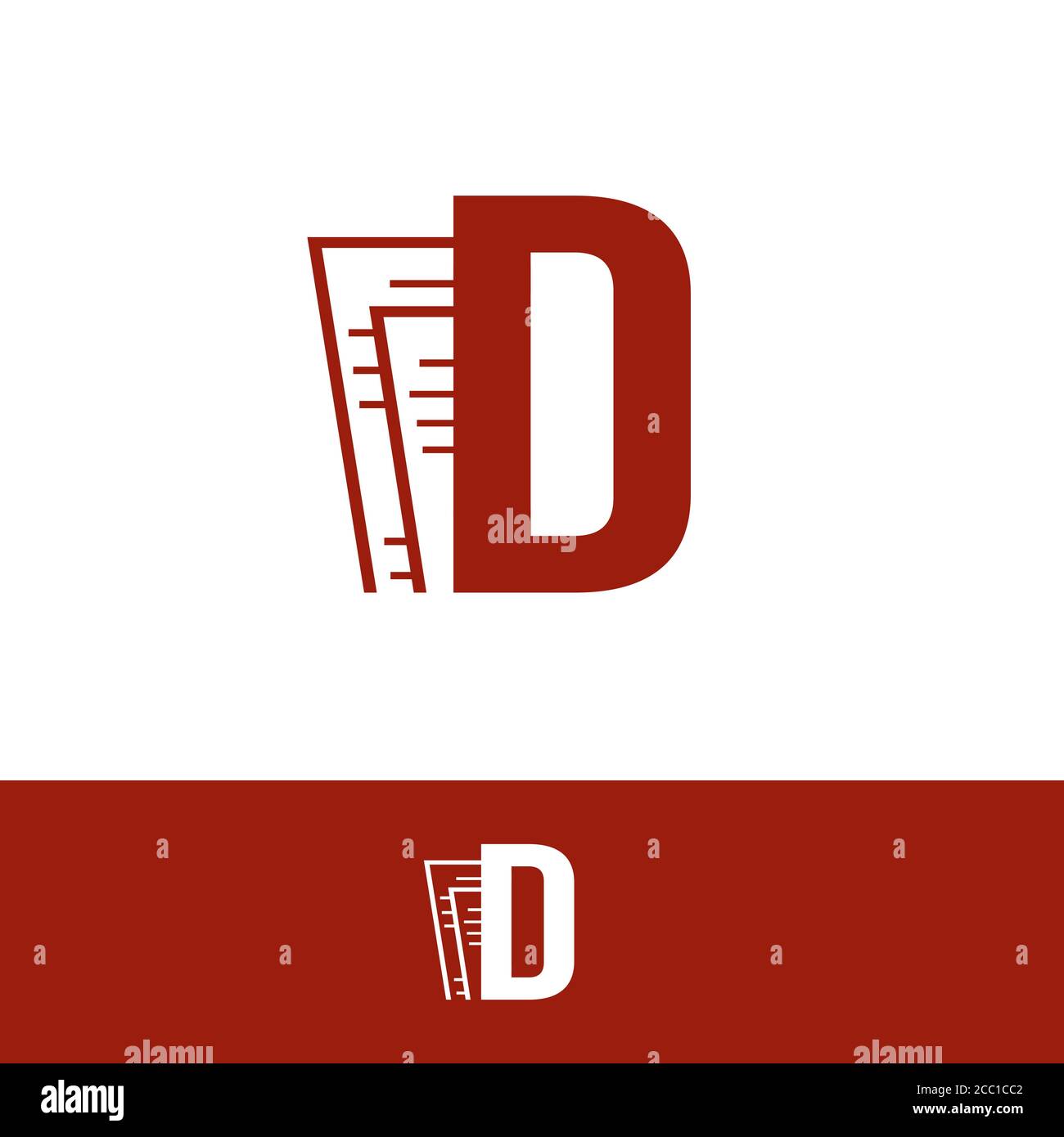 Simple design initial letter D for element design. Abstract design ...