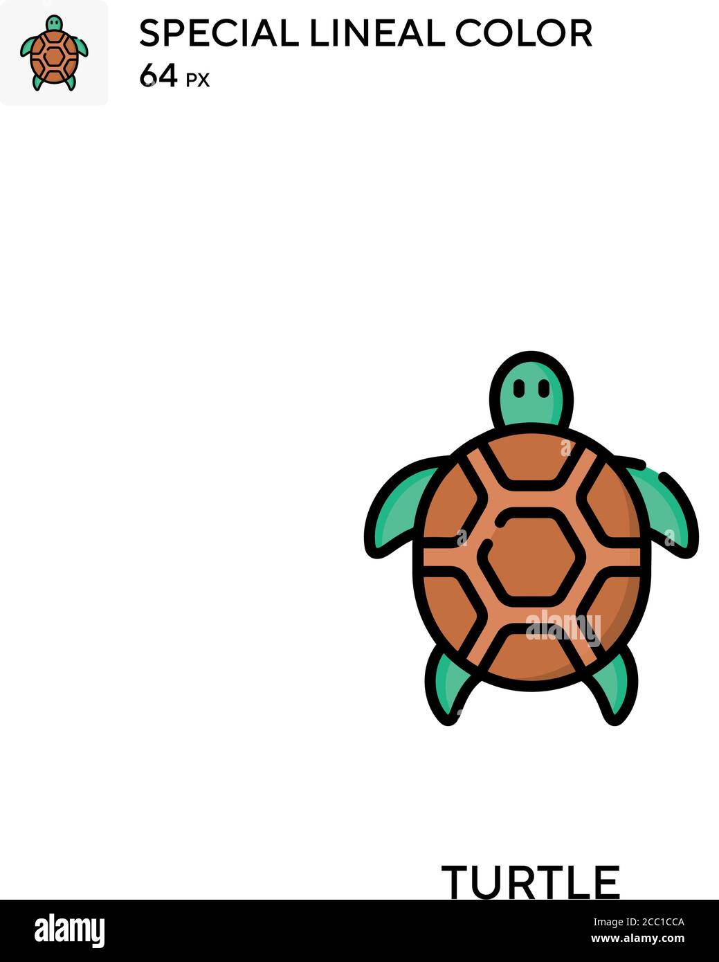 Turtle Special lineal color vector icon. Turtle icons for your business ...