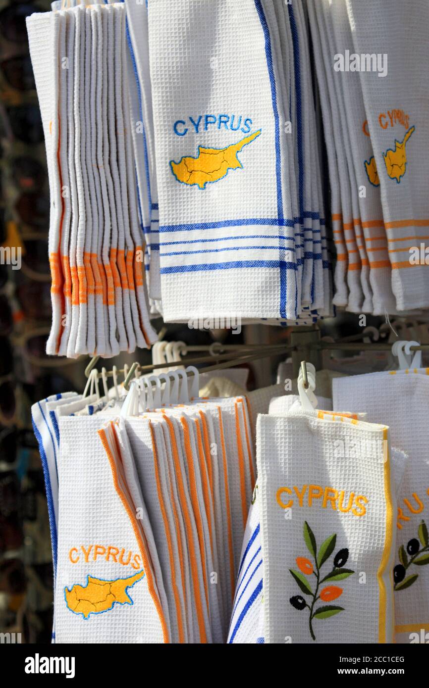 Cyprus, Paphos, souvenir, map of Cyprus Stock Photo - Alamy