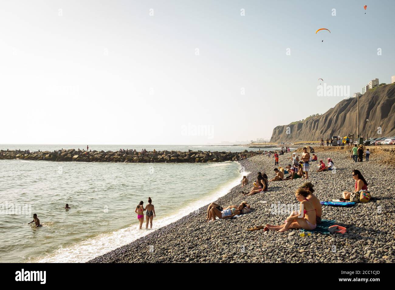 LIMA, PERU - Jan 03, 2016: Lima / Peru - January 2 2016: Young People ...