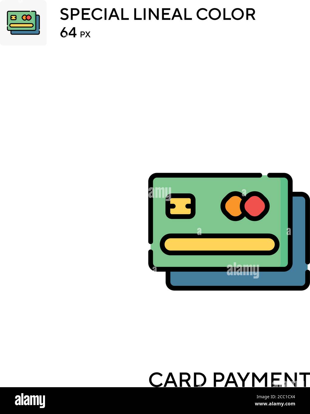 Card payment Special lineal color vector icon. Card payment icons for ...