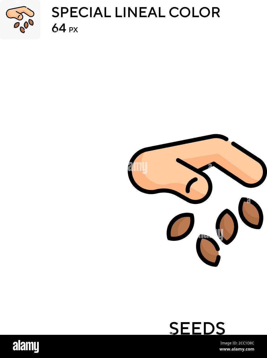 Seeds Special lineal color vector icon. Seeds icons for your business ...