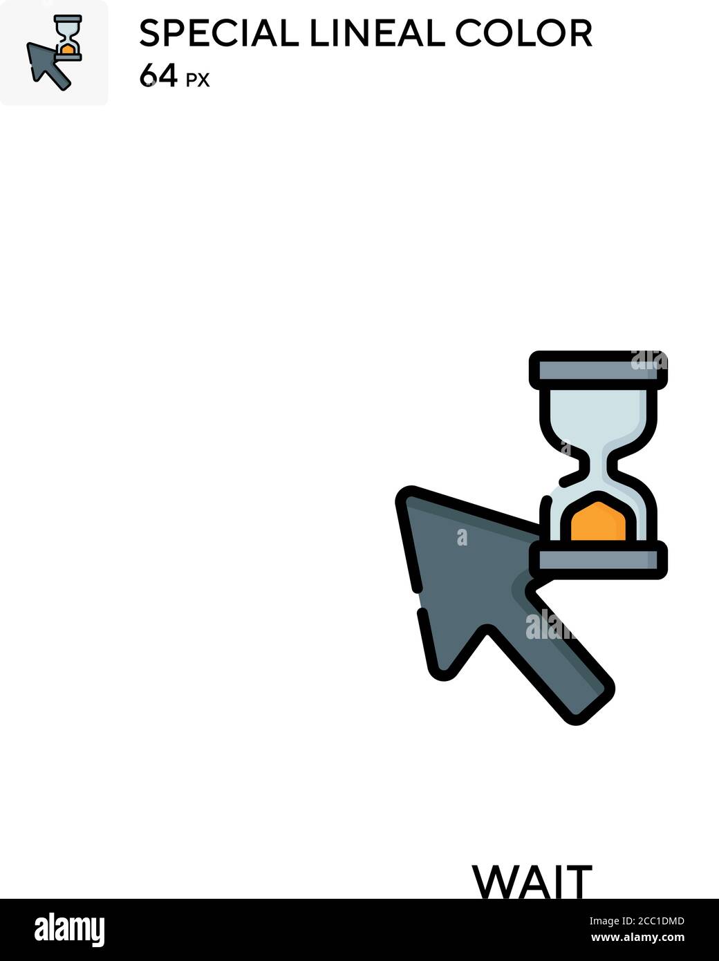Wait Special lineal color vector icon. Wait icons for your business ...
