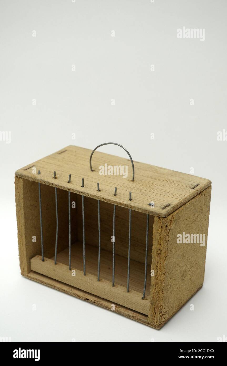 old cricket cage, wood, vintage Stock Photo - Alamy