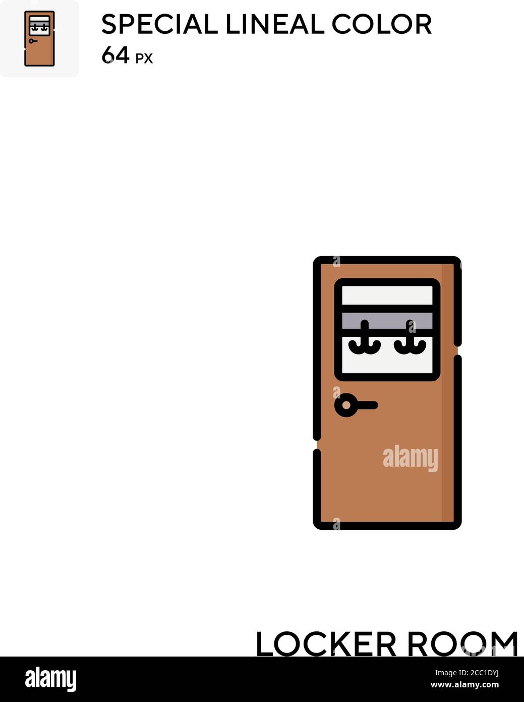 Locker room Special lineal color vector icon. Locker room icons for ...