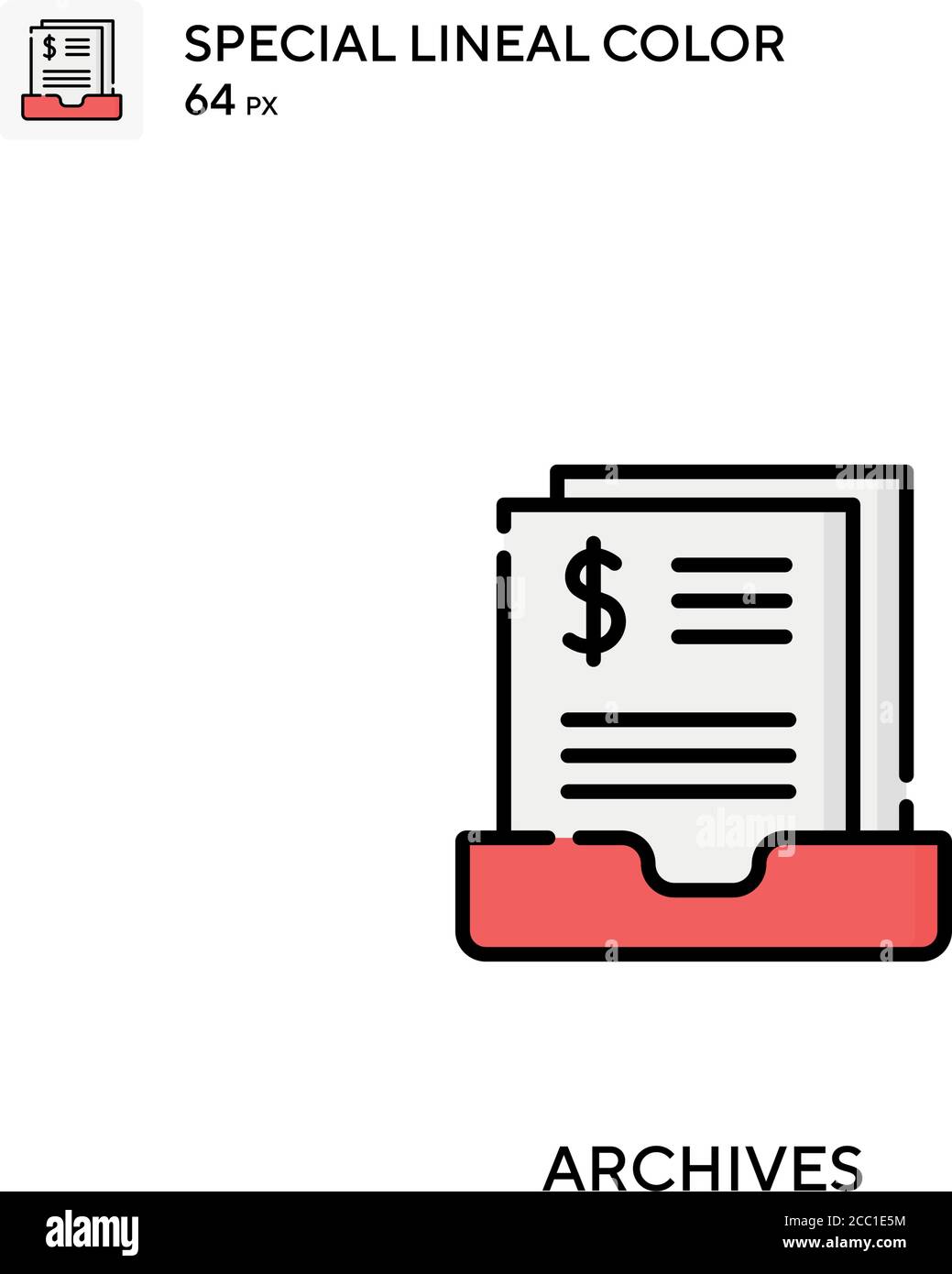 Archives Special lineal color vector icon. Archives icons for your ...