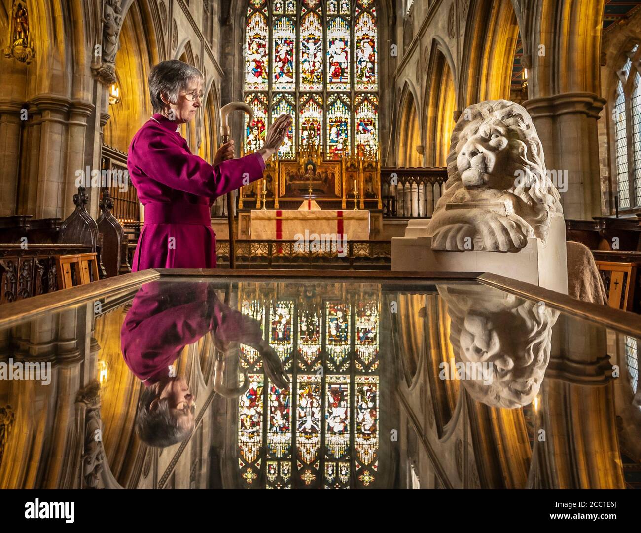 The Bishop of Hull Alison White during a photocall as she blesses a ...
