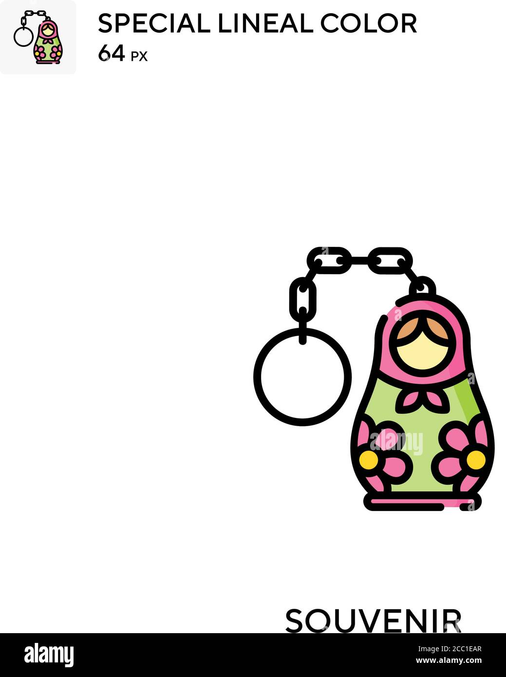 Souvenir Special lineal color vector icon. Souvenir icons for your ...