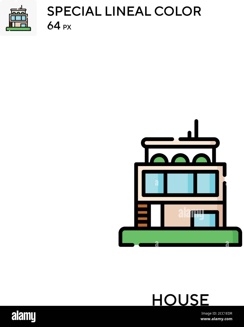 House Special lineal color vector icon. House icons for your business ...