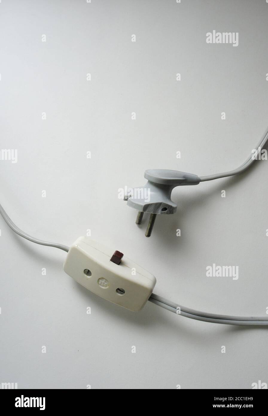 Switch, turn on, turn off, vintage switch, used, old, obsolete ...