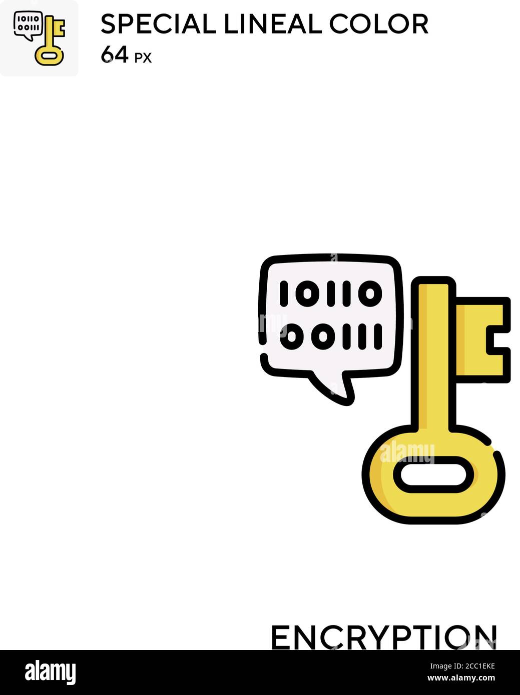 Encryption Special lineal color vector icon. Encryption icons for your ...