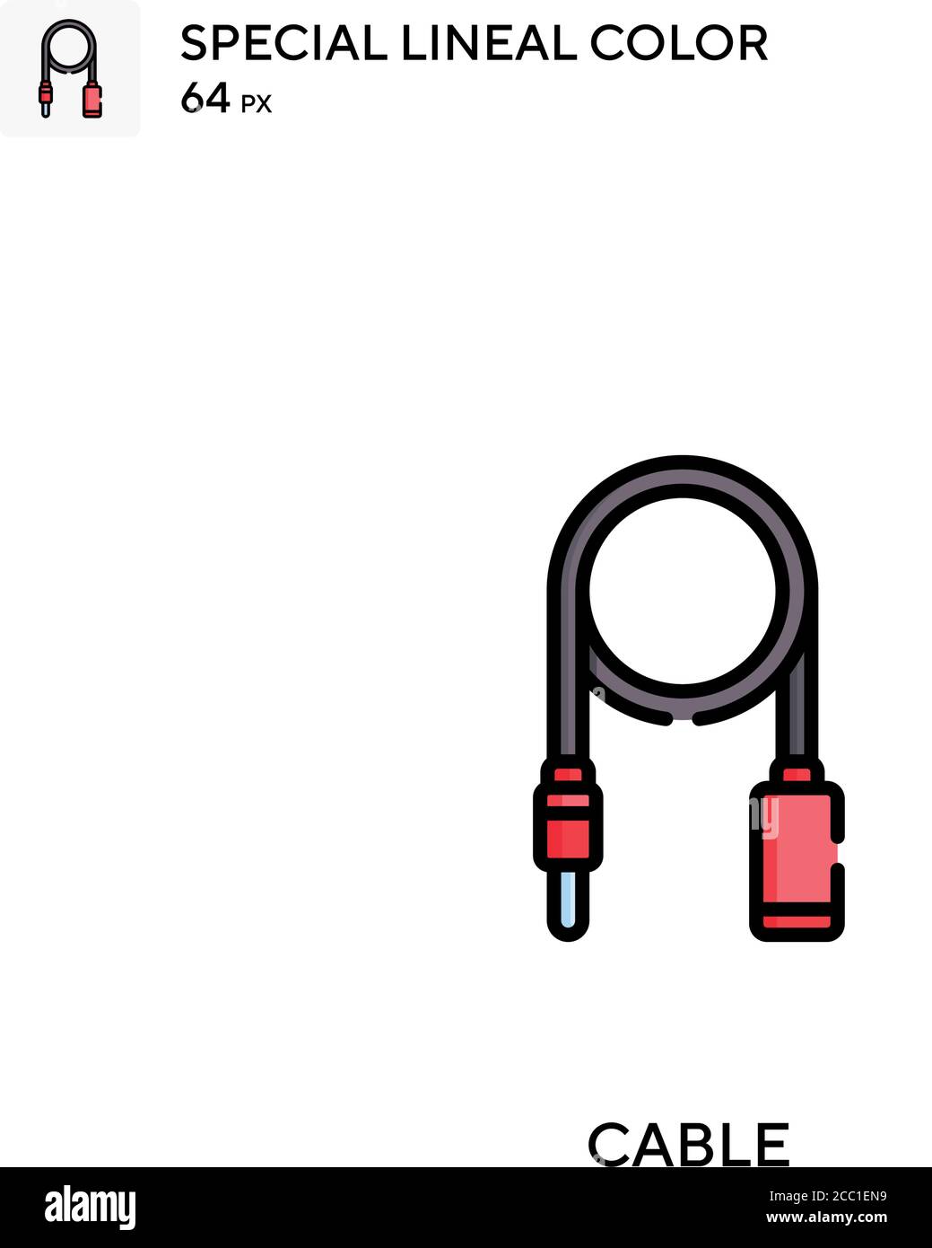 Cable Special lineal color vector icon. Cable icons for your business ...