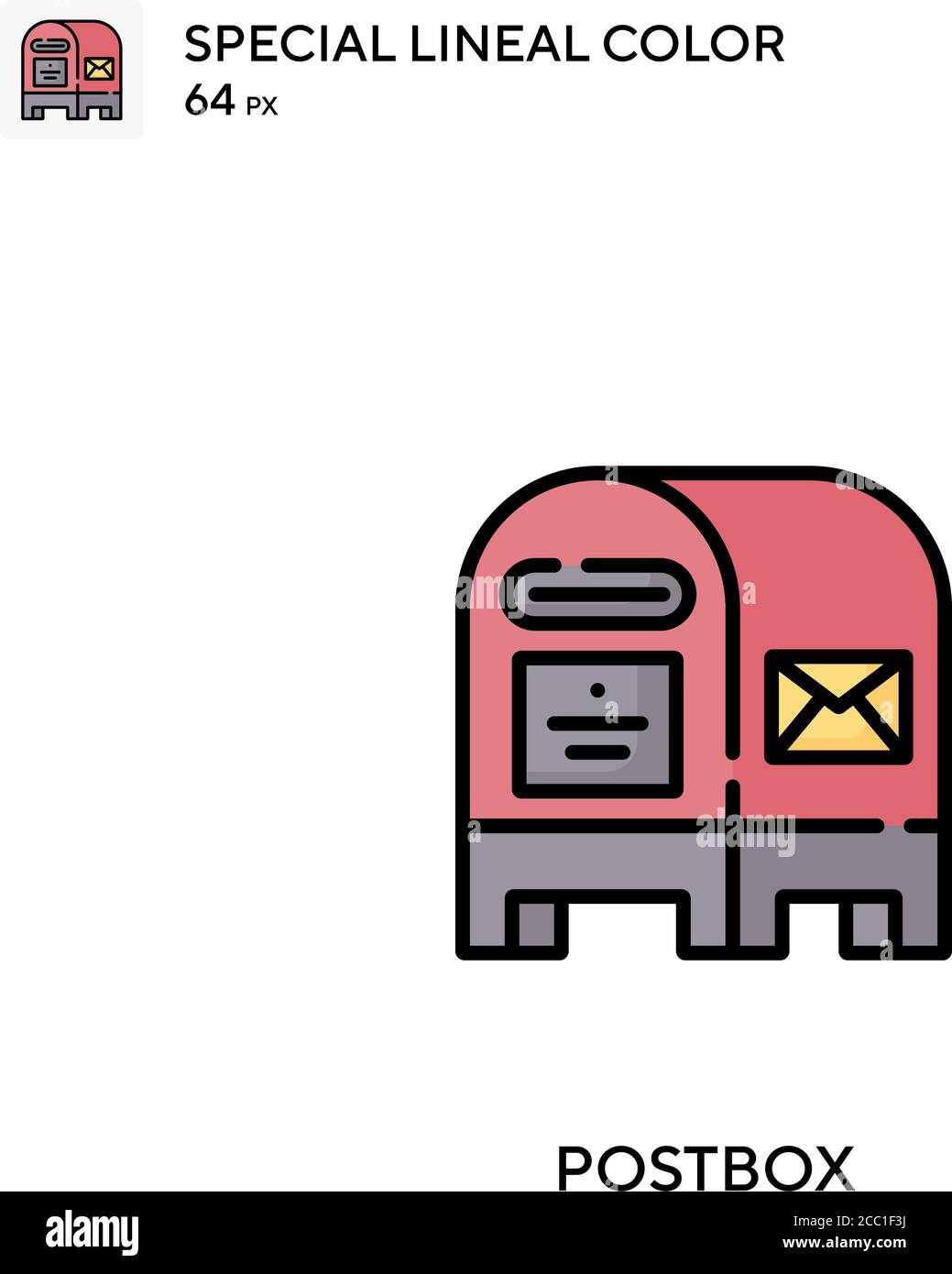 Postbox Special lineal color vector icon. Postbox icons for your business project Stock Vector ...