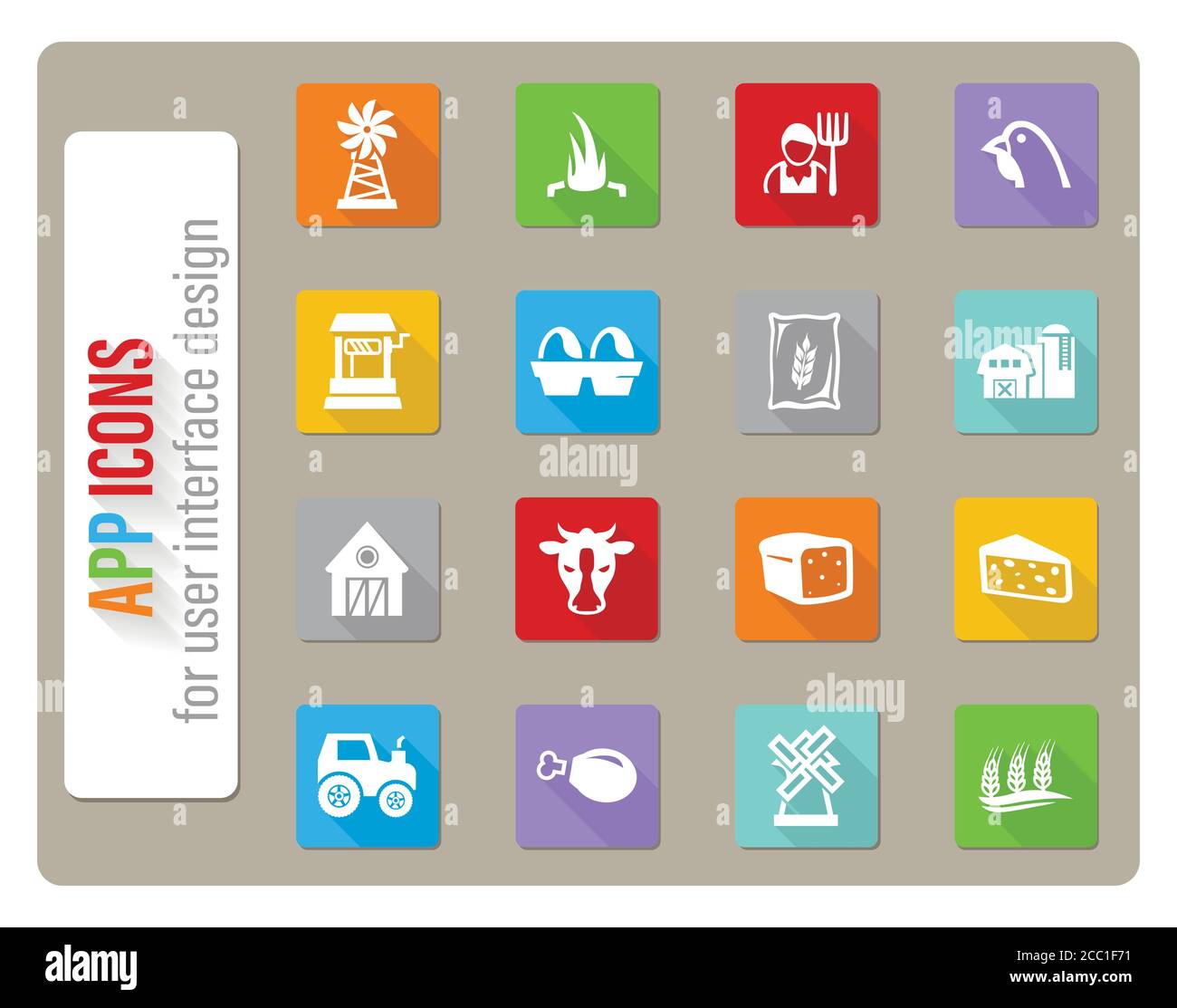 agriculture icon set Stock Vector Image & Art - Alamy