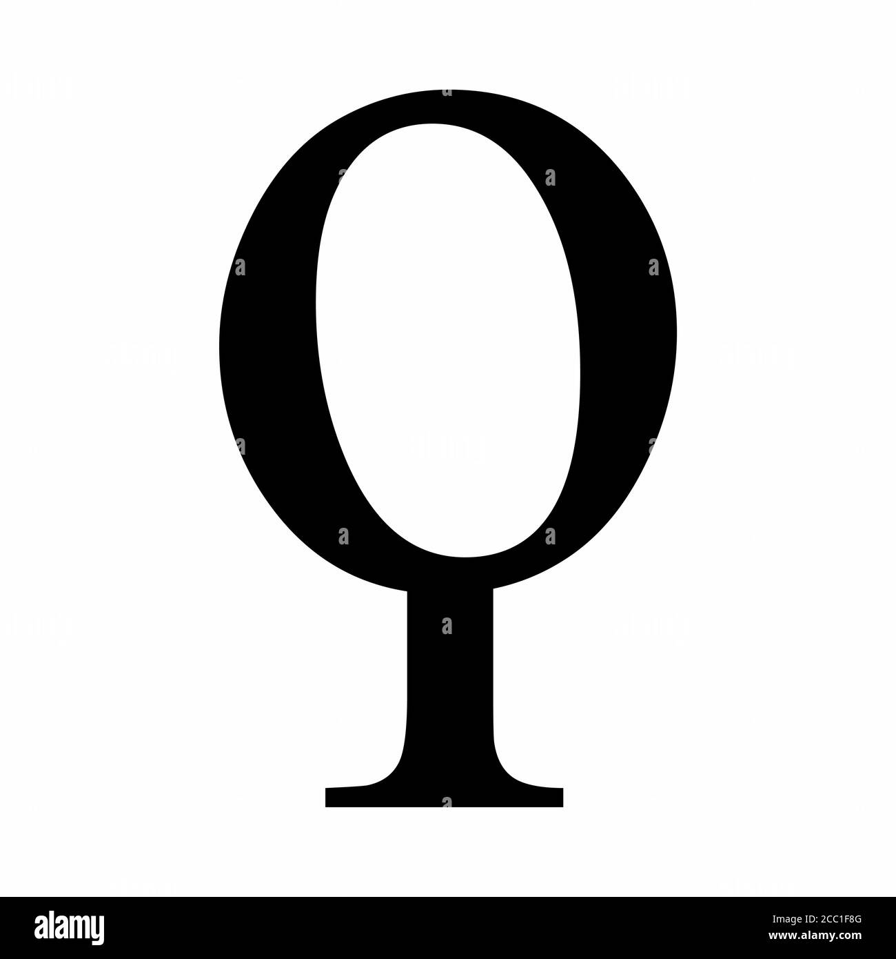 Koppa archaic greek sign Stock Vector Image & Art - Alamy