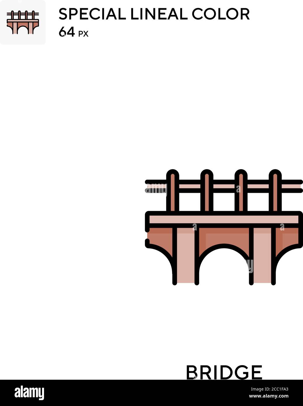 Bridge Special lineal color vector icon. Bridge icons for your business ...
