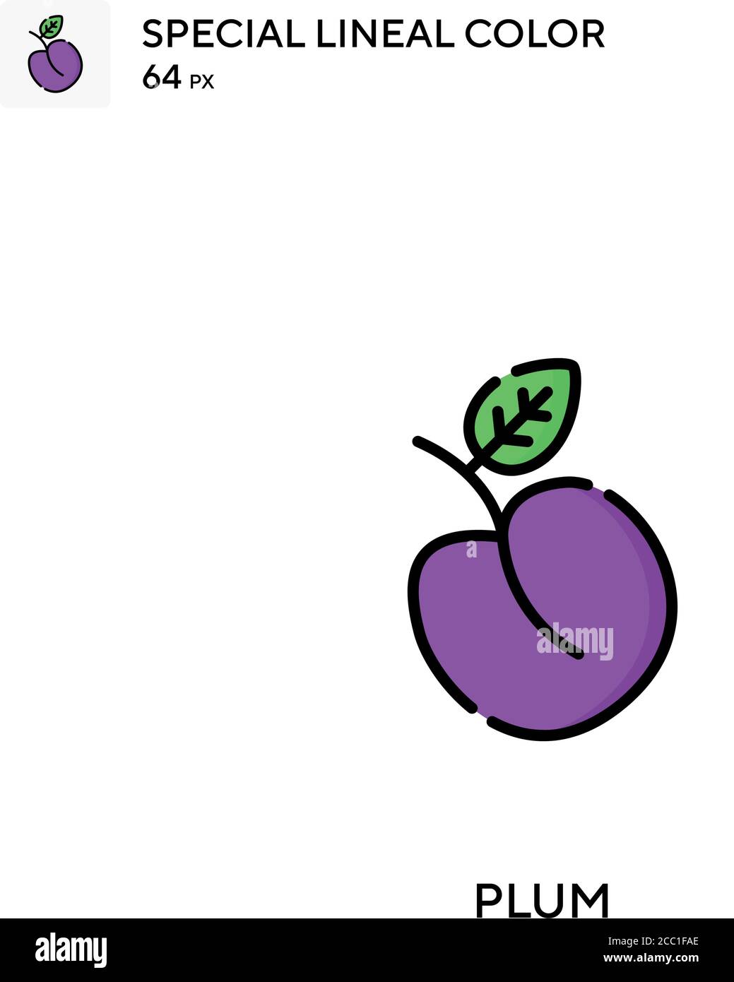 Plum Special lineal color vector icon. Plum icons for your business project Stock Vector Image ...