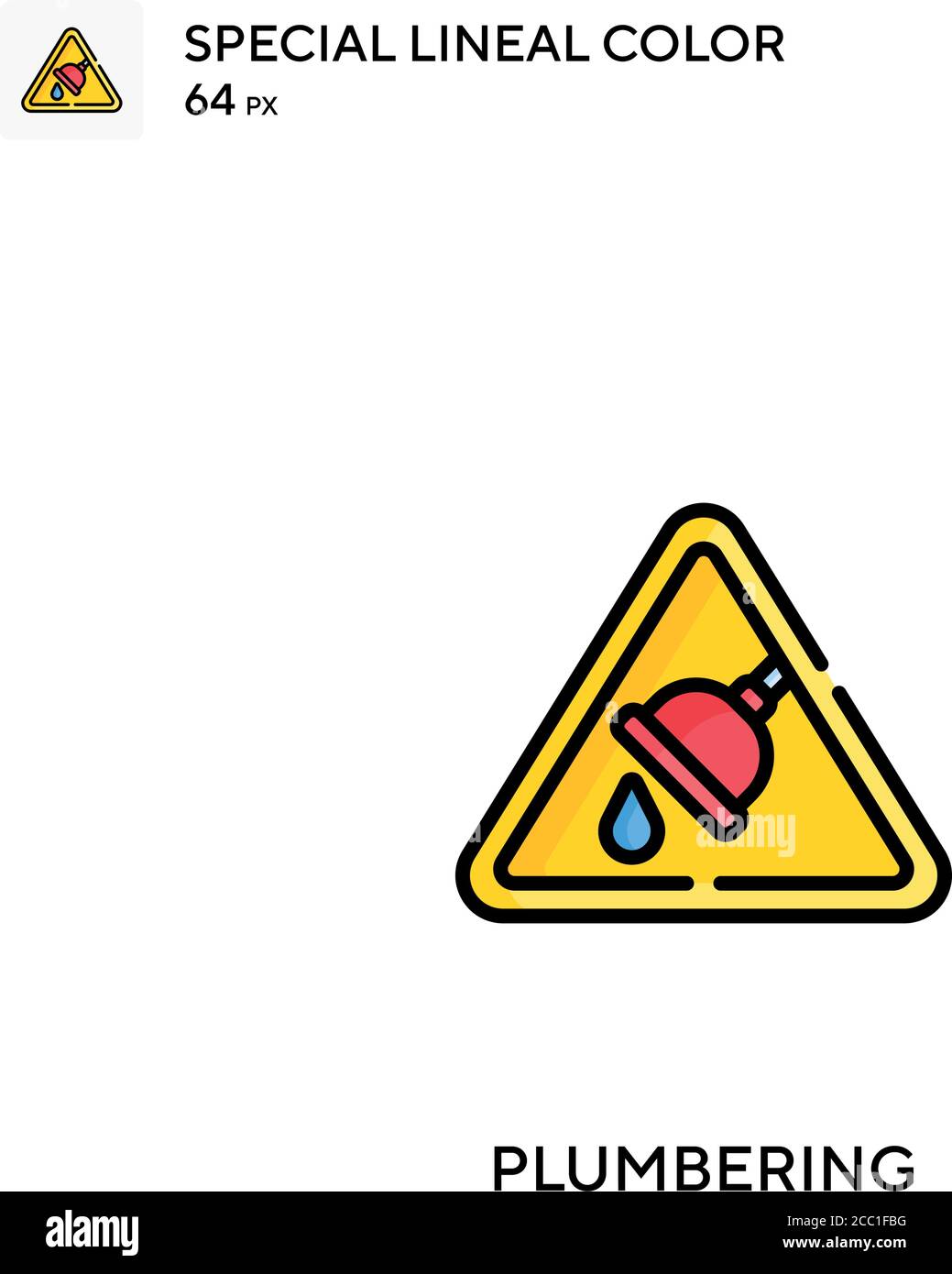 Plumbering Special lineal color vector icon. Plumbering icons for your business project Stock ...