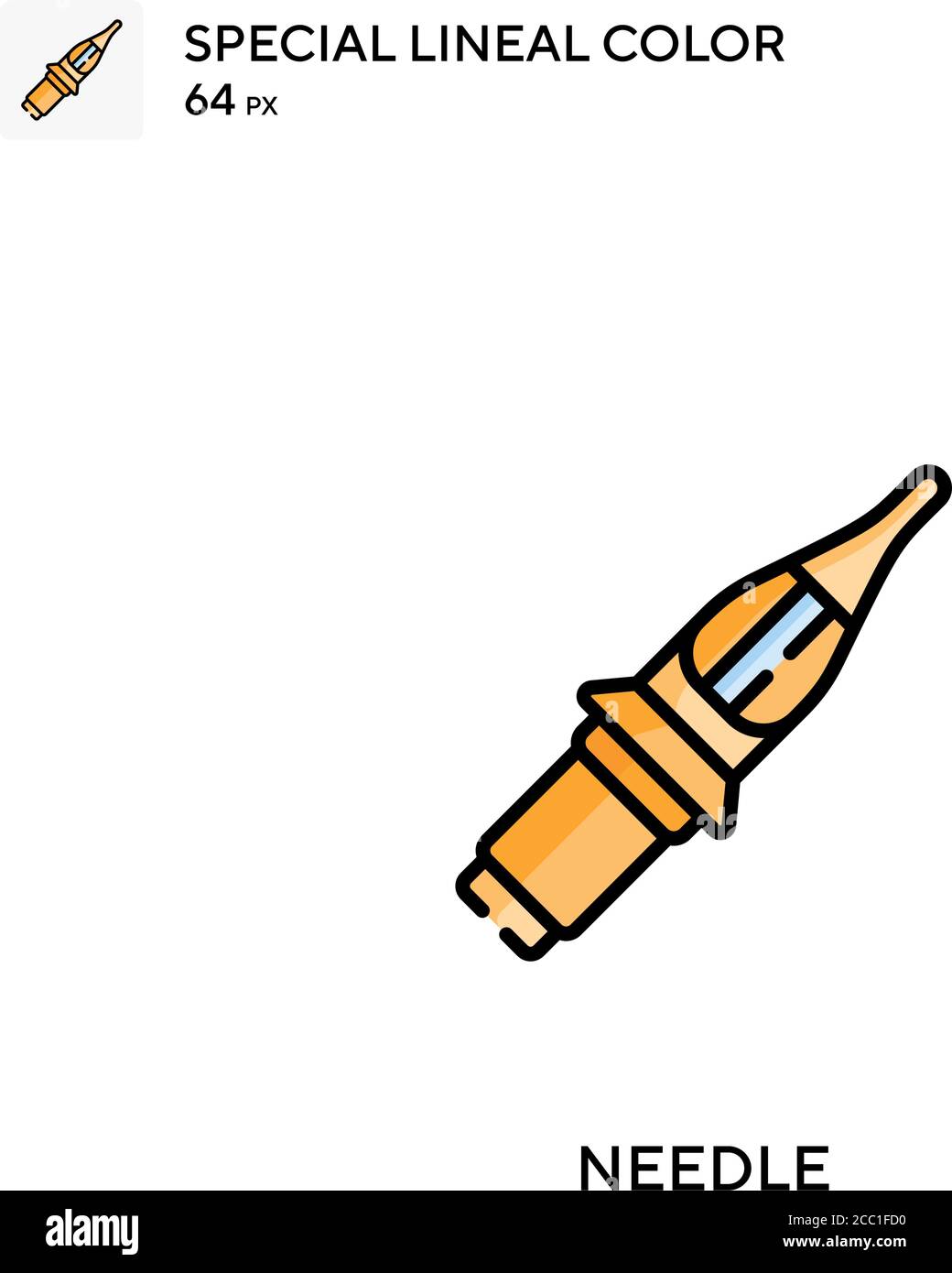Needle Special lineal color vector icon. Needle icons for your business ...
