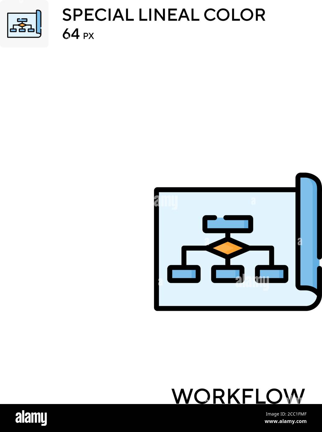 Workflow Special lineal color vector icon. Workflow icons for your ...