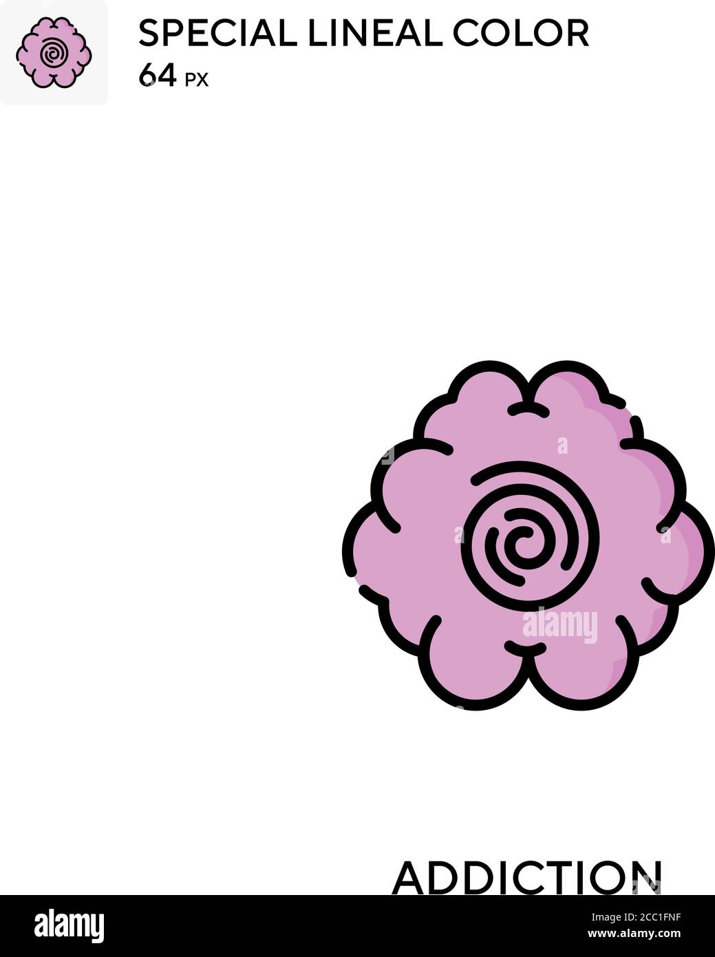 Addiction Special lineal color vector icon. Addiction icons for your ...