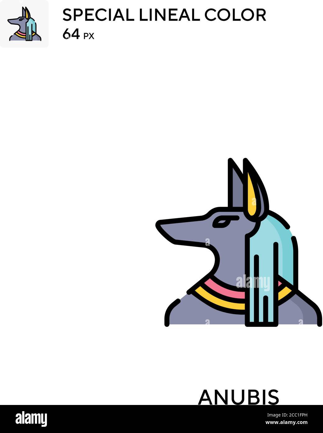 Anubis Special lineal color vector icon. Anubis icons for your business project Stock Vector ...