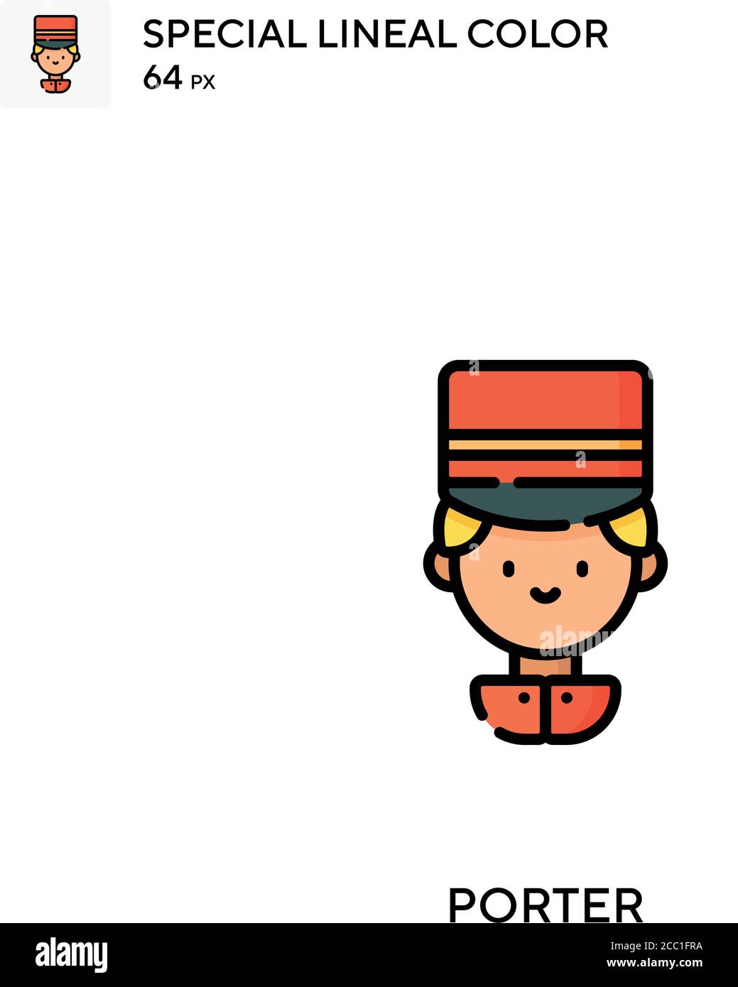 Porter Special lineal color vector icon. Porter icons for your business ...