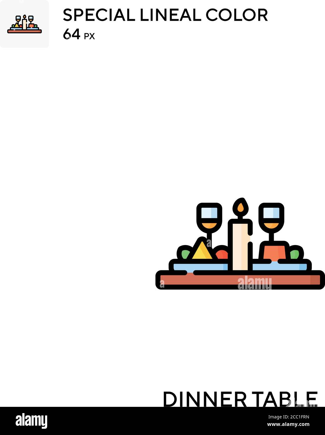 Family at setting table Stock Vector Images - Alamy