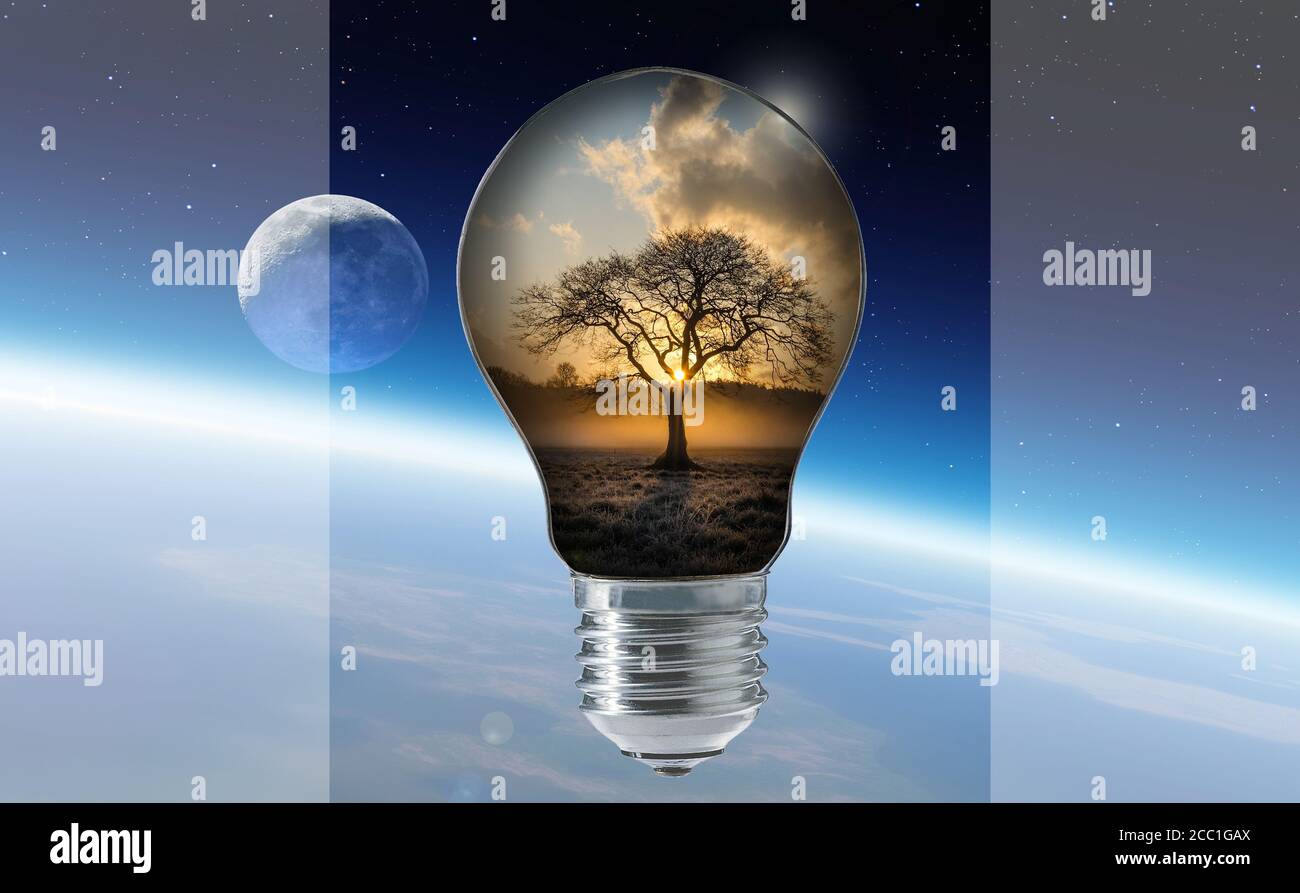 3d light bulb reflecting on hi-res stock photography and images - Alamy