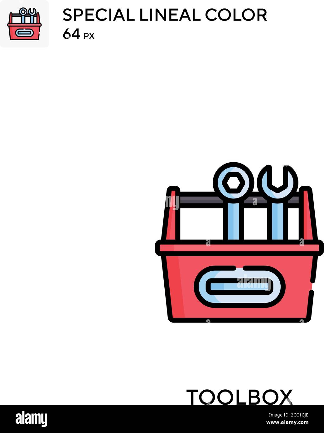 Toolbox Special lineal color vector icon. Toolbox icons for your ...