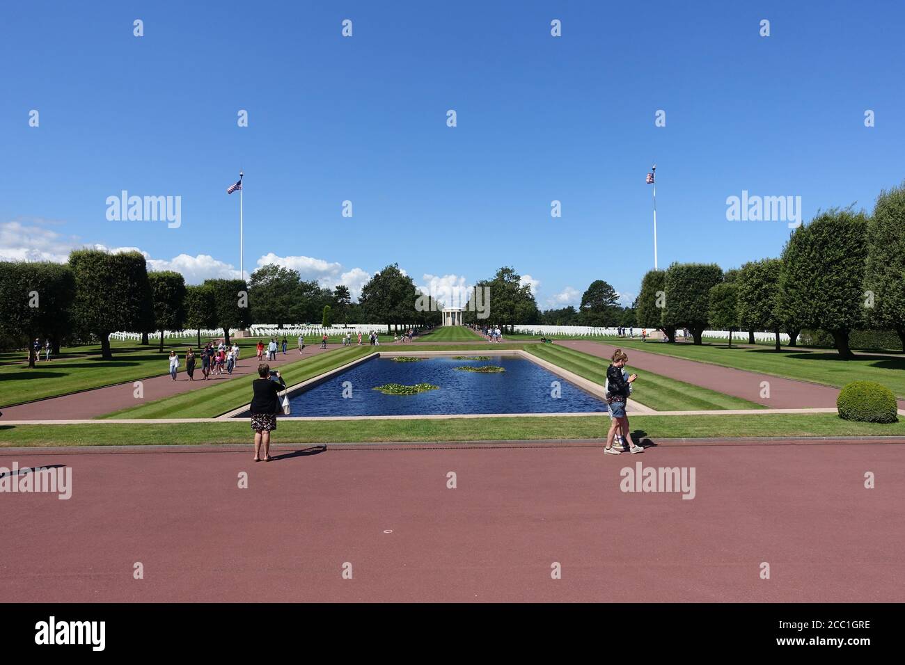 Normandy, France: August 2020: The Normandy American Cemetery and ...