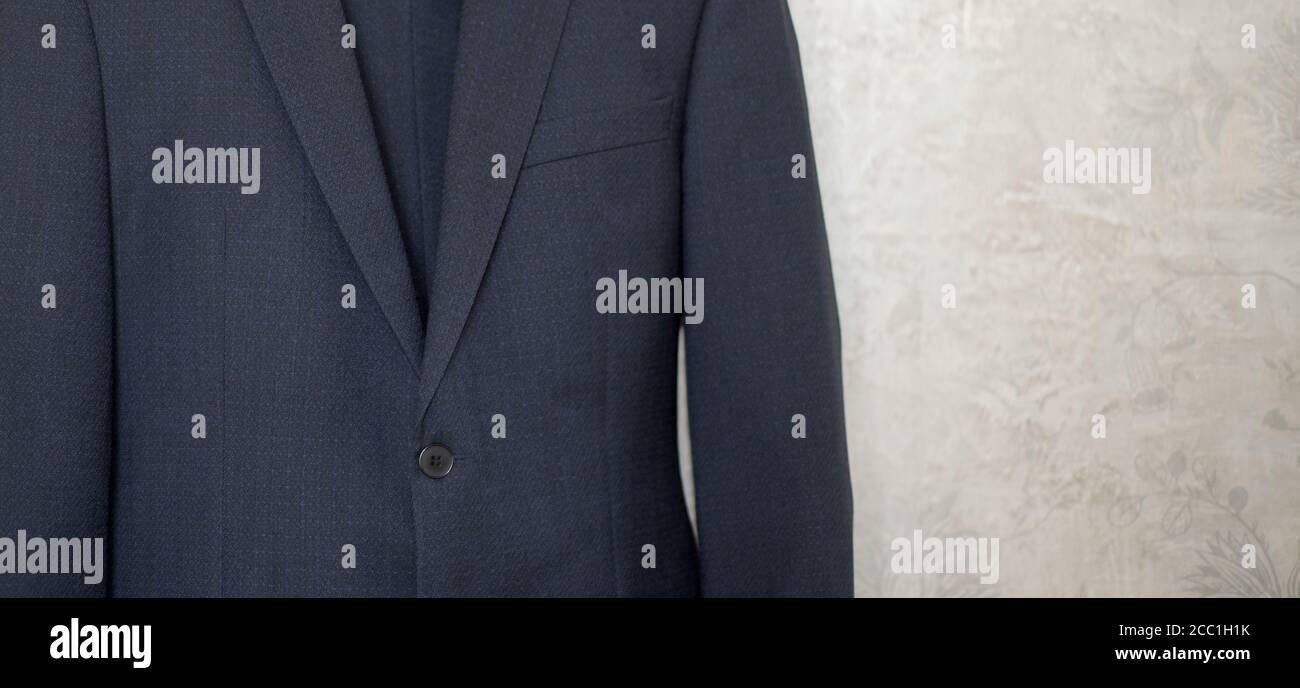 Black pinstripe suit hi-res stock photography and images - Alamy