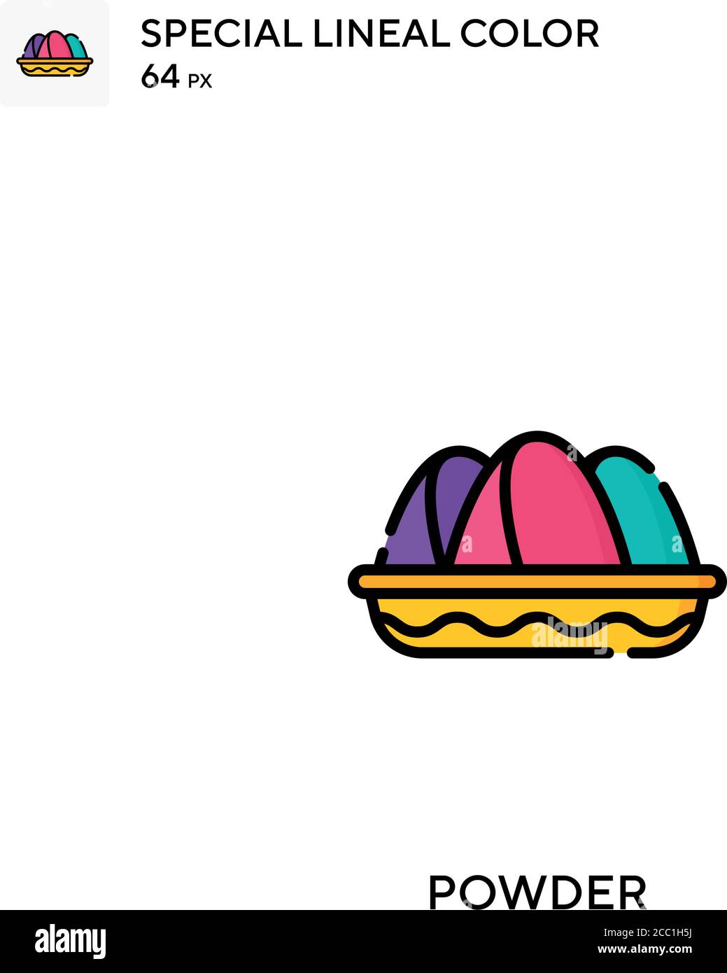 Powder Special lineal color vector icon. Powder icons for your business ...