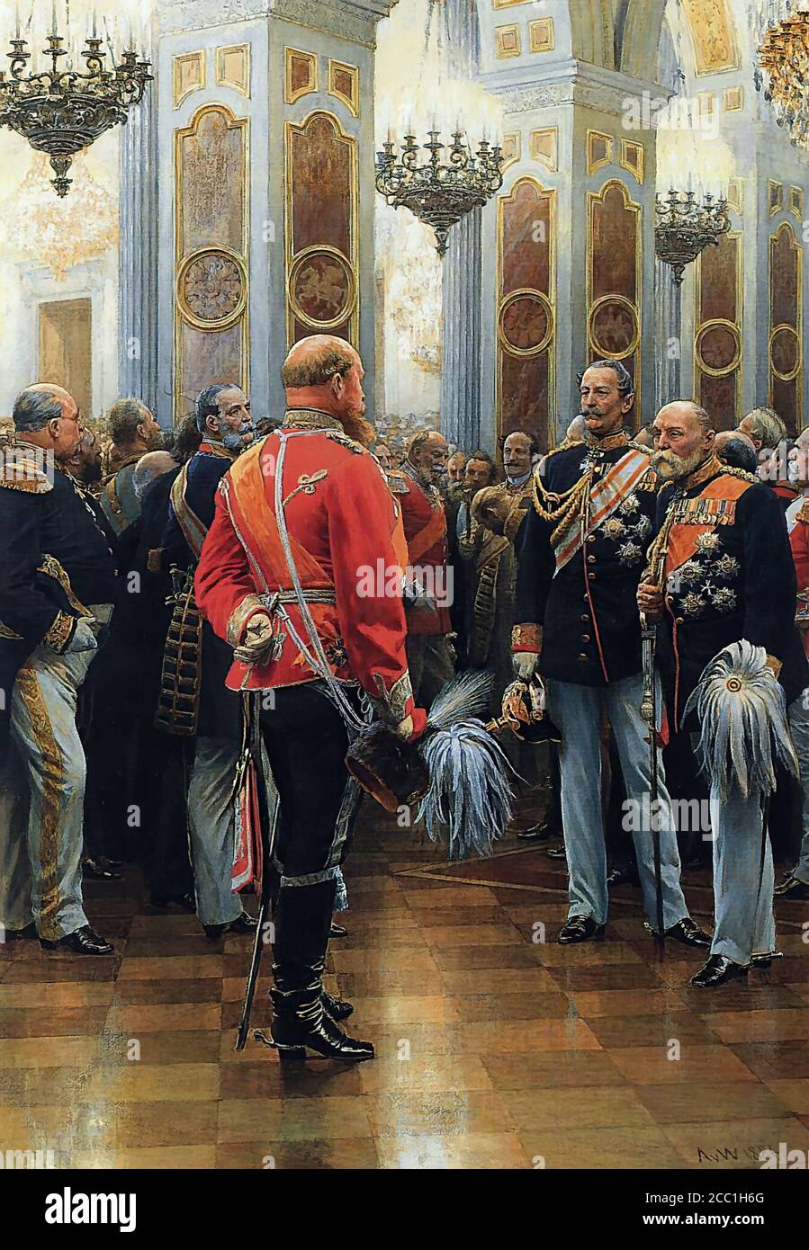 Werner Anton Von - Der Rote Prinz - German School - 19th Century Stock ...