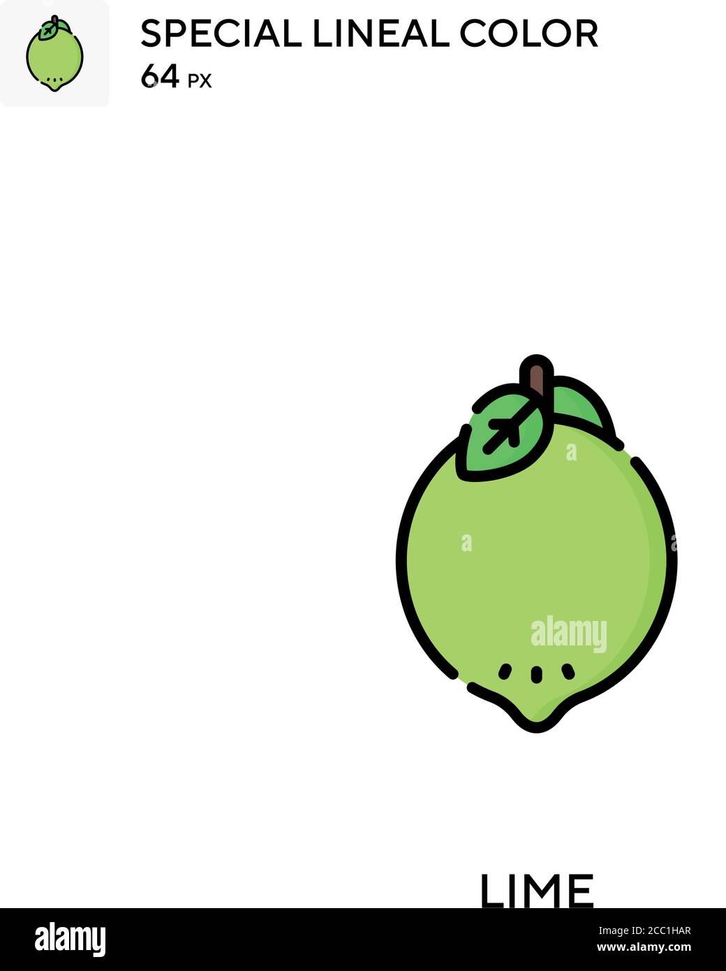 Lime Special lineal color vector icon. Lime icons for your business ...