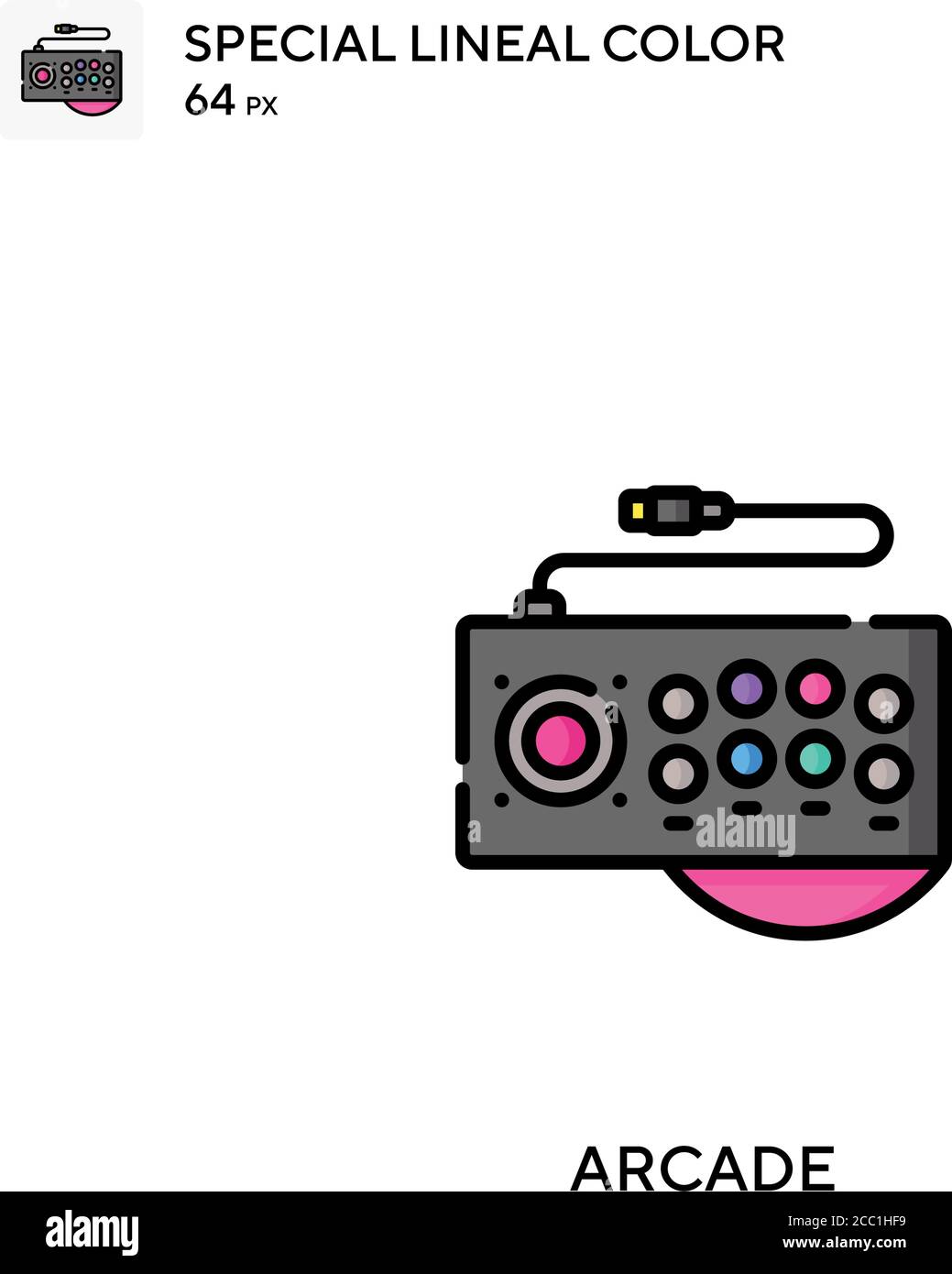 Arcade Special lineal color vector icon. Arcade icons for your business ...