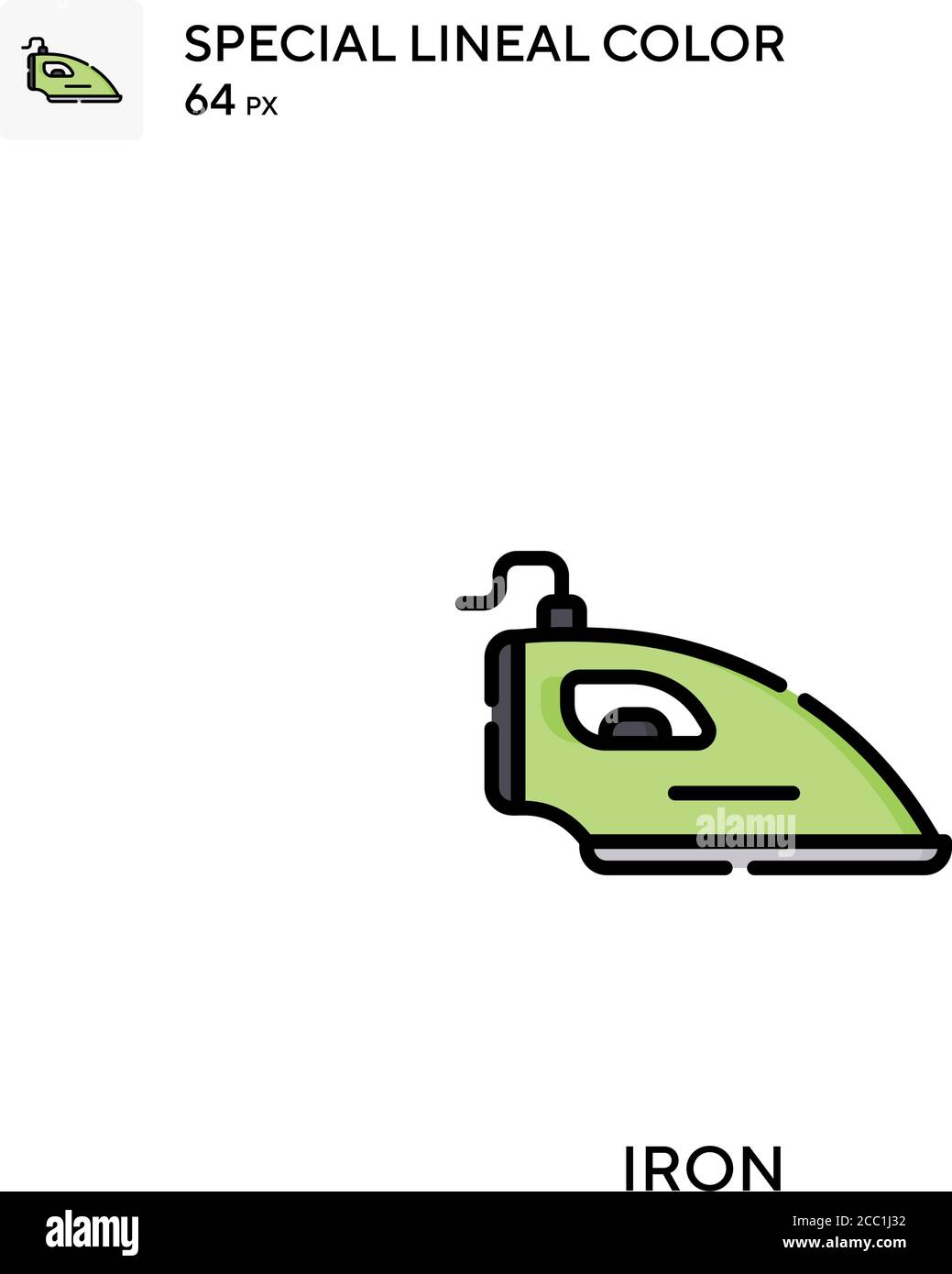Iron Special lineal color vector icon. Iron icons for your business ...