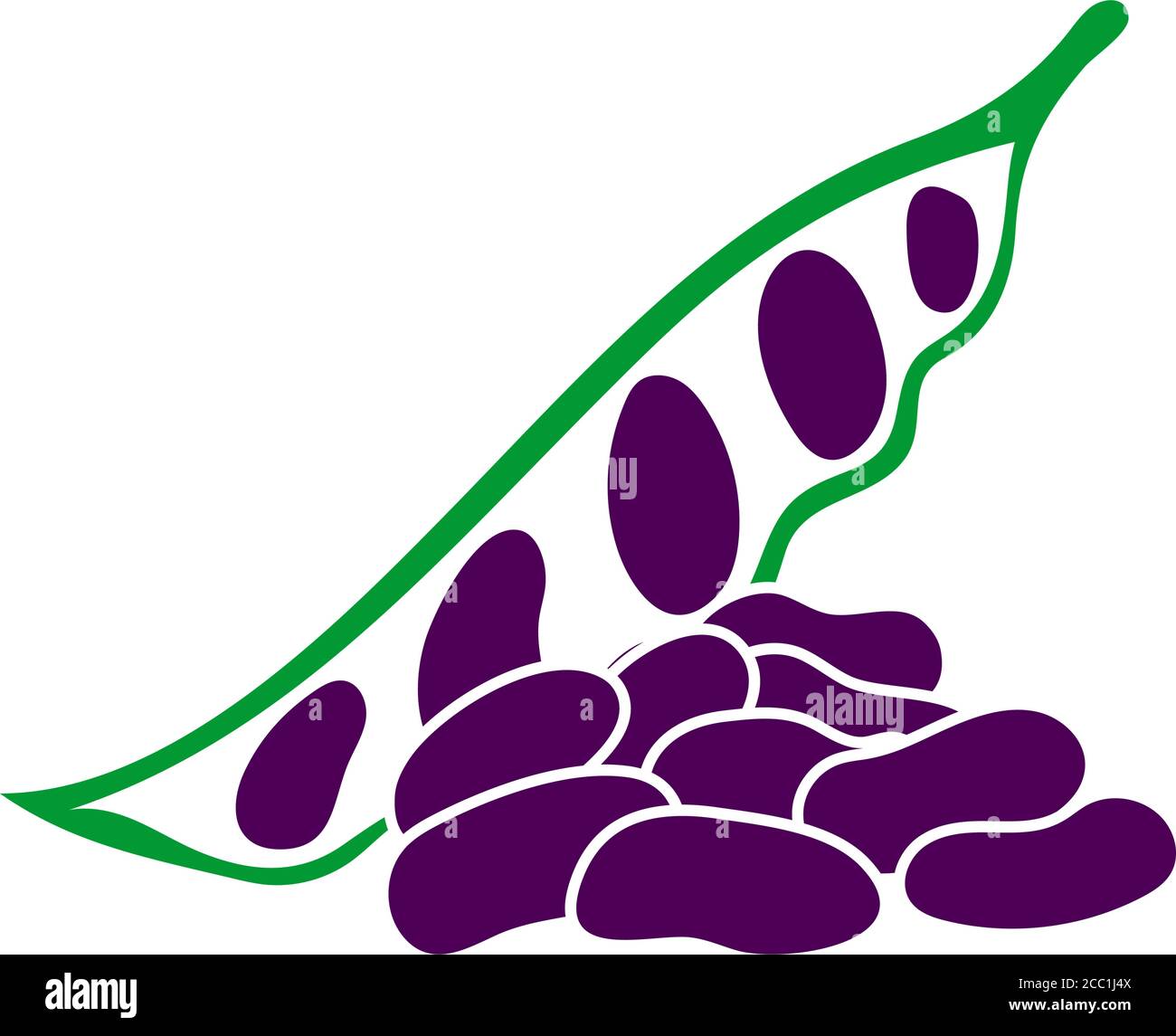 Beans Icon. Flat Color Design. Vector Illustration Stock Vector Image ...