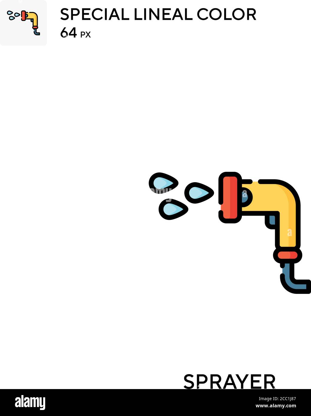 Sprayer Special lineal color vector icon. Sprayer icons for your ...