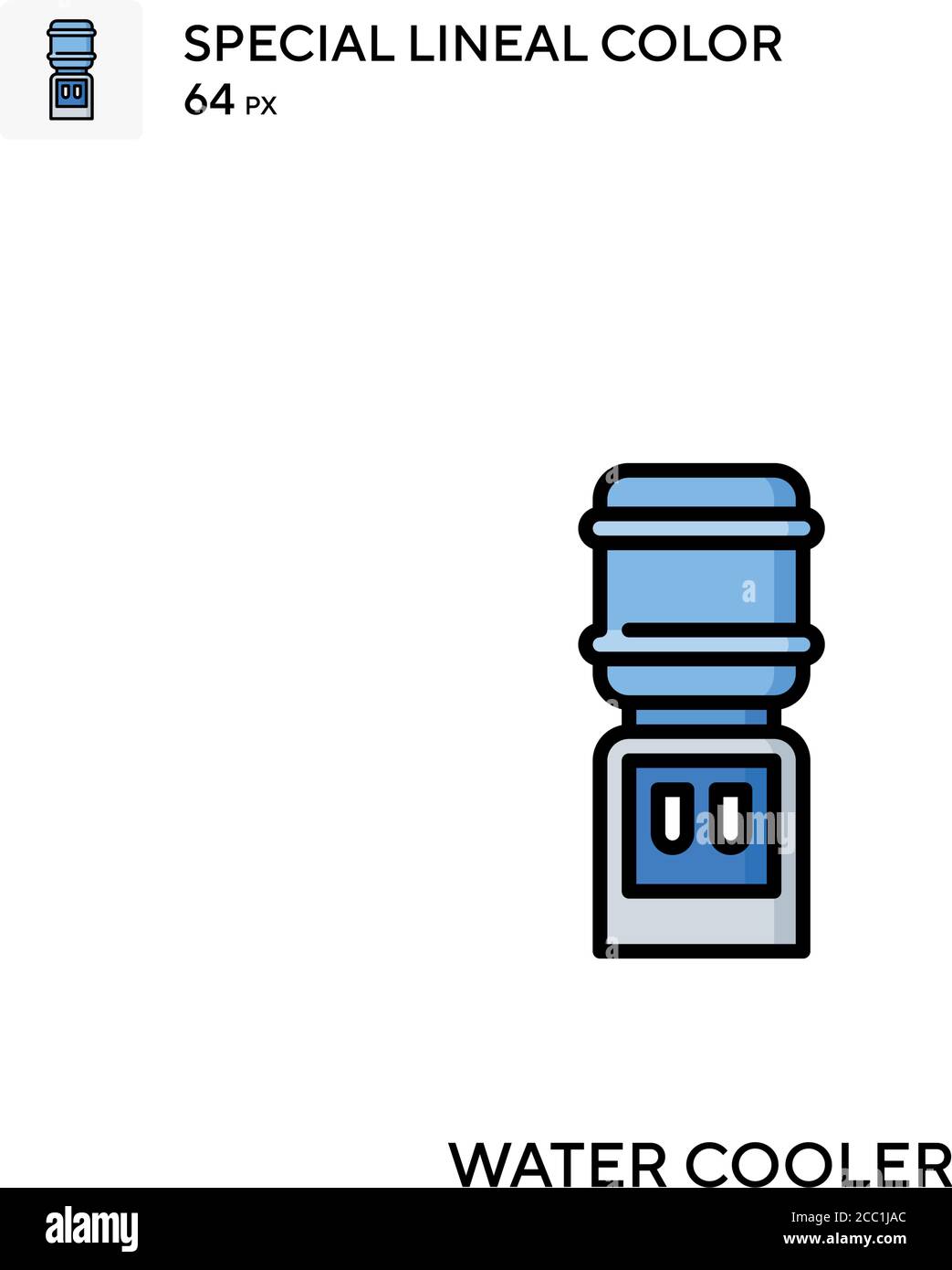 Water cooler Special lineal color vector icon. Water cooler icons for your business project ...