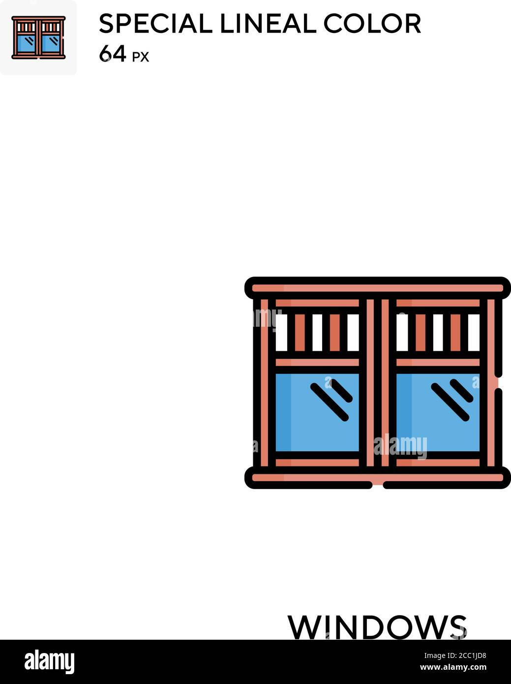 Windows Special lineal color vector icon. Windows icons for your ...