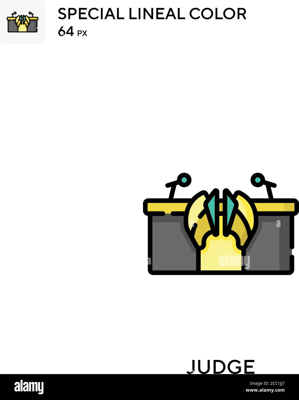Judge Special lineal color vector icon. Judge icons for your business ...